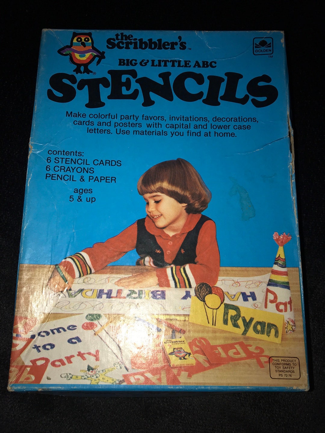 Vintage Childrens ABC Stencils. 1980s Alphabet Stencils. Punch Out ...
