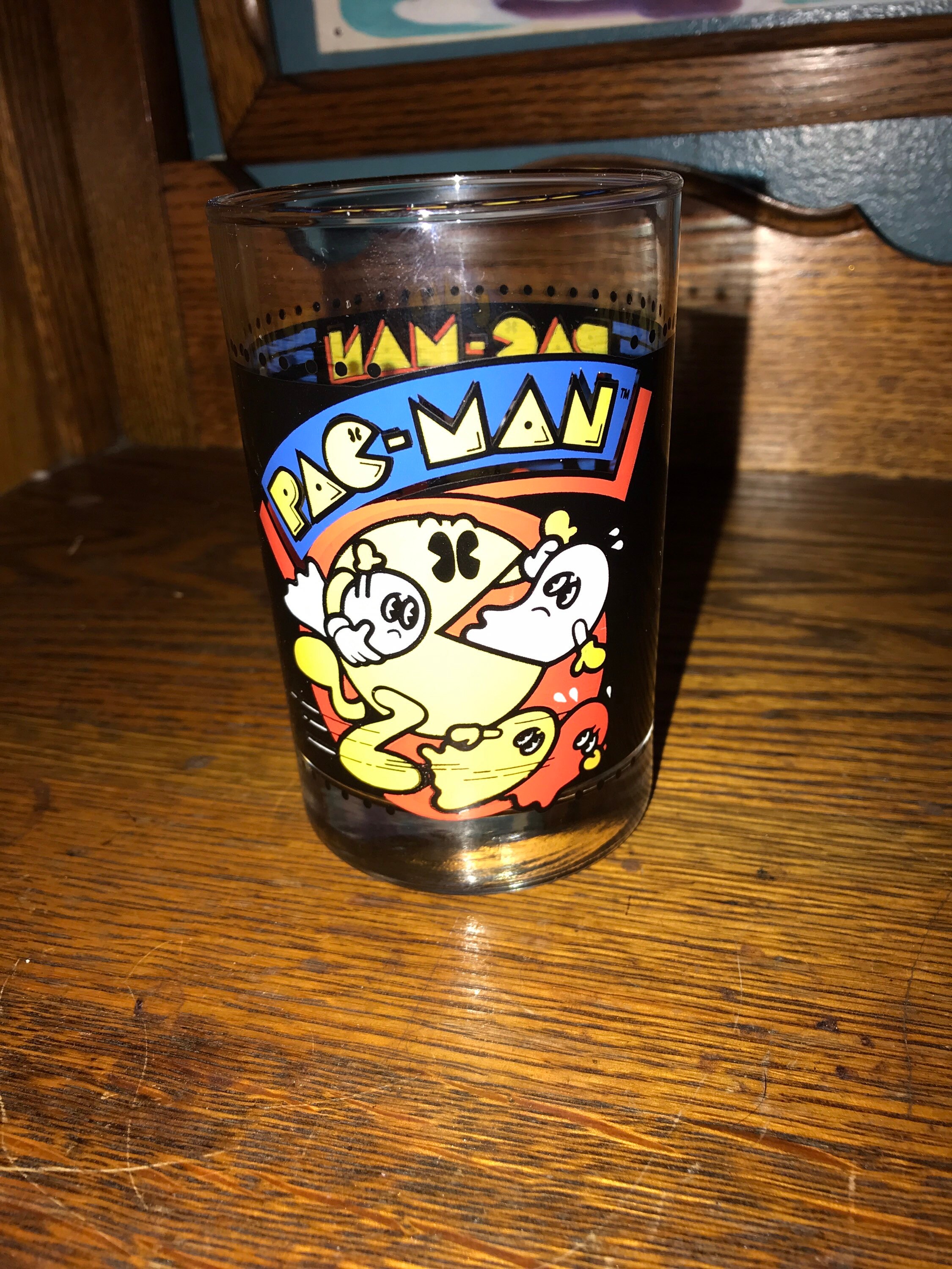 Vintage Pac-Man Glass. Arby’s Pac-Man Glass. 1980 Pac-Man Collectible ...
