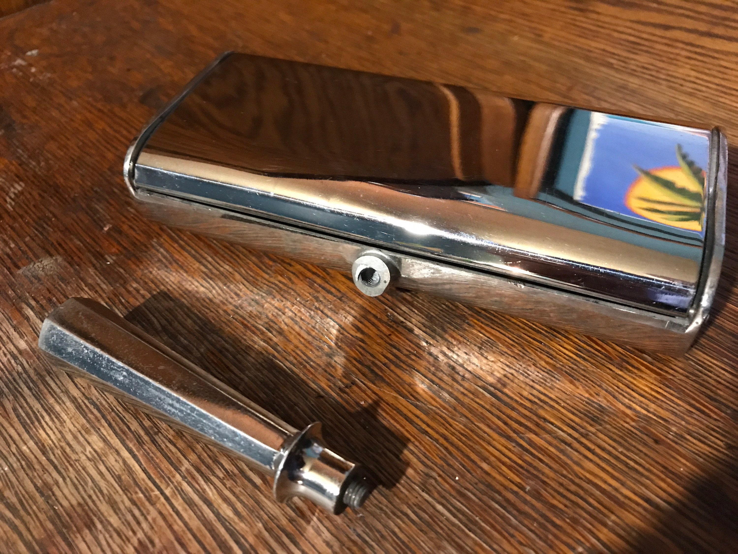 Vintage Silver Chrome Table Sweeper. Silent Butler. Chrome Crumb ...