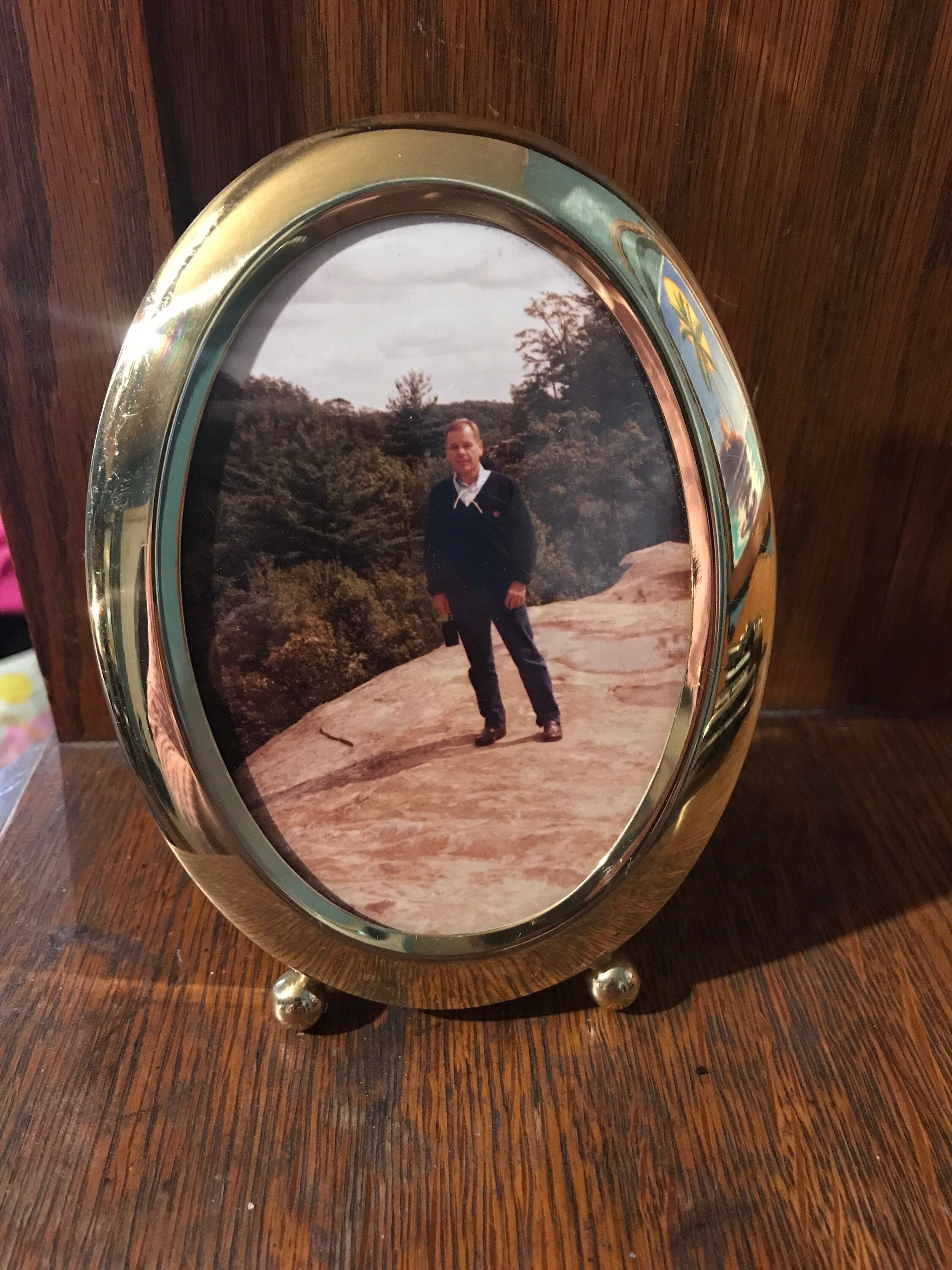 Vintage Brass Frame. Vintage Oval Brass Frame. Brass Picture Frame ...