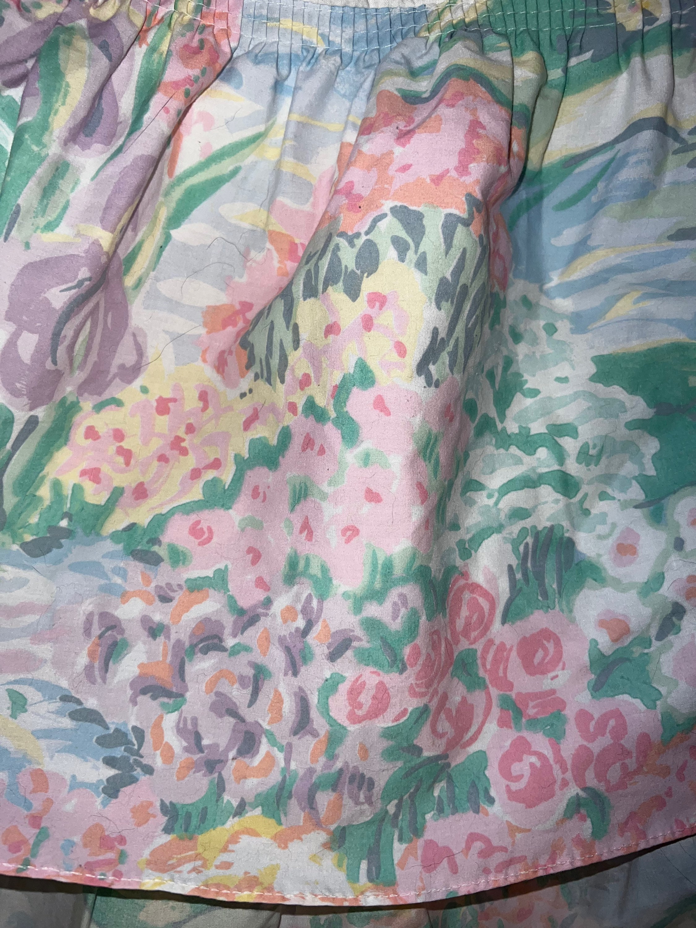 Vintage Claude Monet Museum Queen Bedskirt. Atelier Martex Claude Monet ...