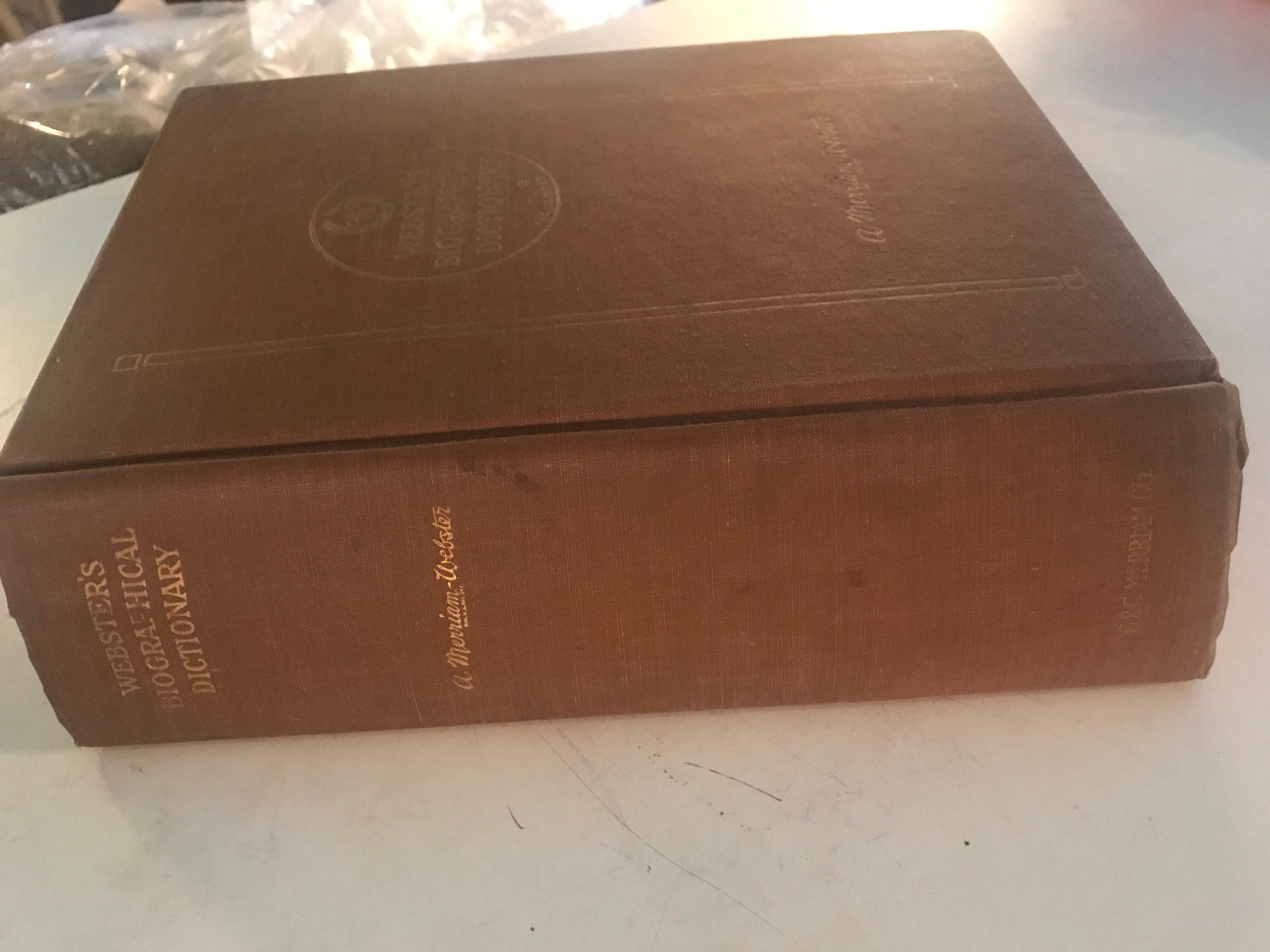 Vintage 1962 Webster's Biographical Dictionary. First Edition Webster's ...