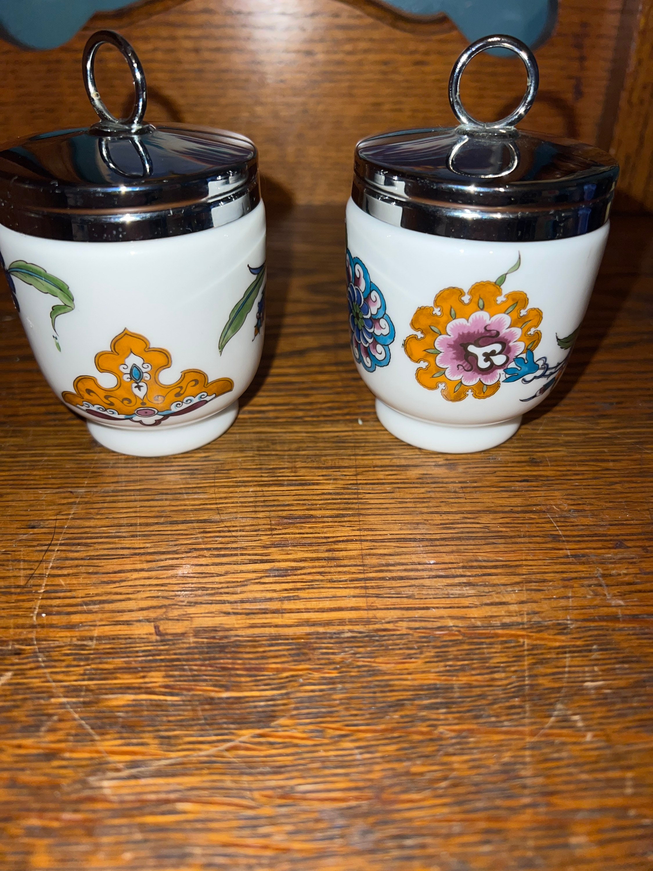 Vintage Egg Coddler Set Royal Worchester Egg Coddlers Large Egg Coddler Set Of Two Porcelain