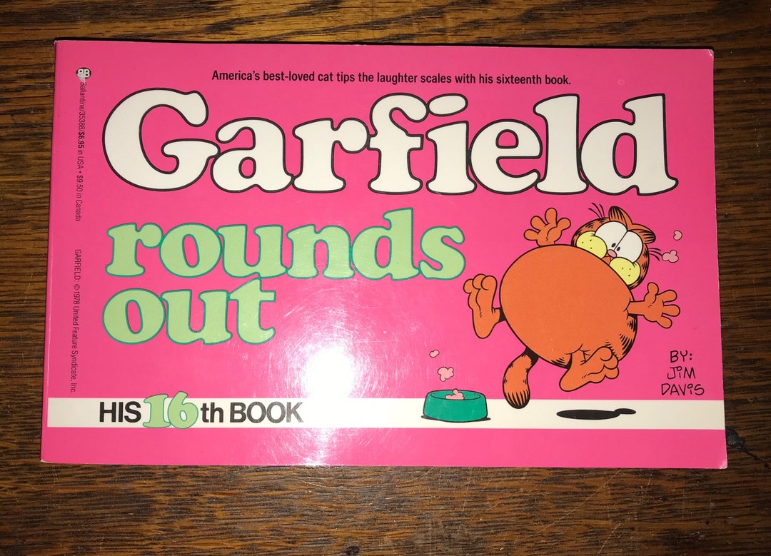 1988 Garfield Rounds Out Book. His 16th Comic Strip Book - Etsy UK