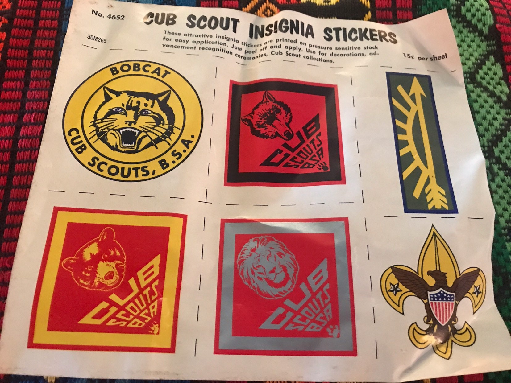 Vintage Cub Scout Stickers. Cub Scout Stickers. Cub Scout Insignia ...