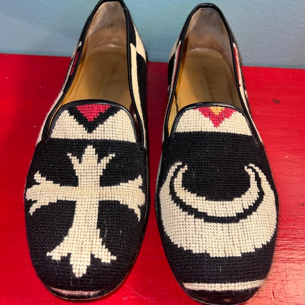 Needlepoint Shoes - Etsy