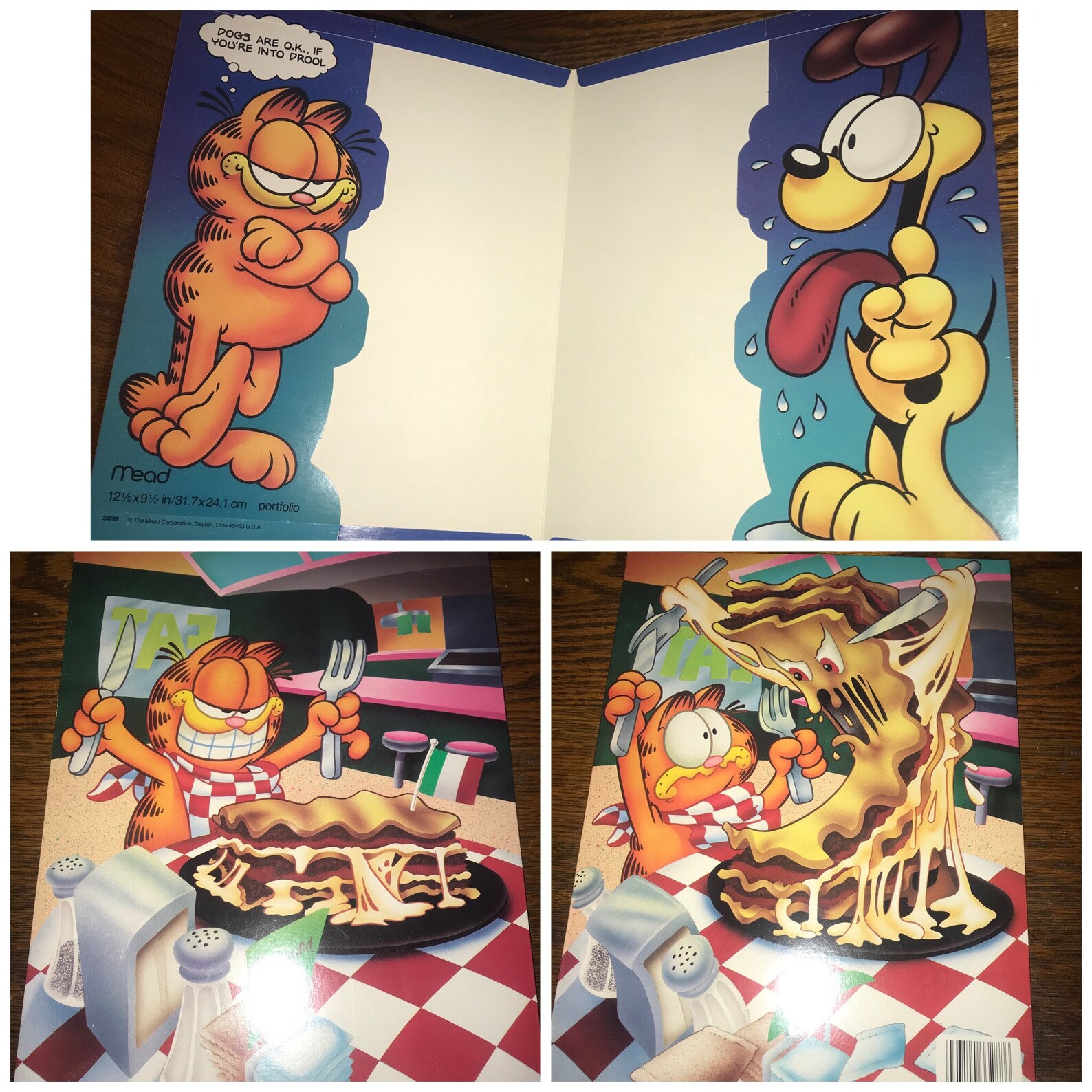 Vintage 1980s Garfield Mead Paper Folder. Awesome New Vintage - Etsy