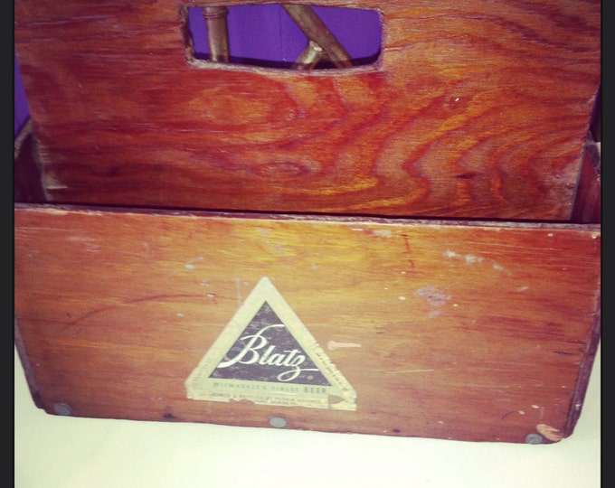Wooden Beer Crate. Blatz Beer Wooden Carry Case. Blatz Beer Wood Crate ...