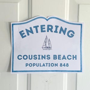 Cousins Beach Sign Poster Template: Summer Party Decor (canva Pro ...