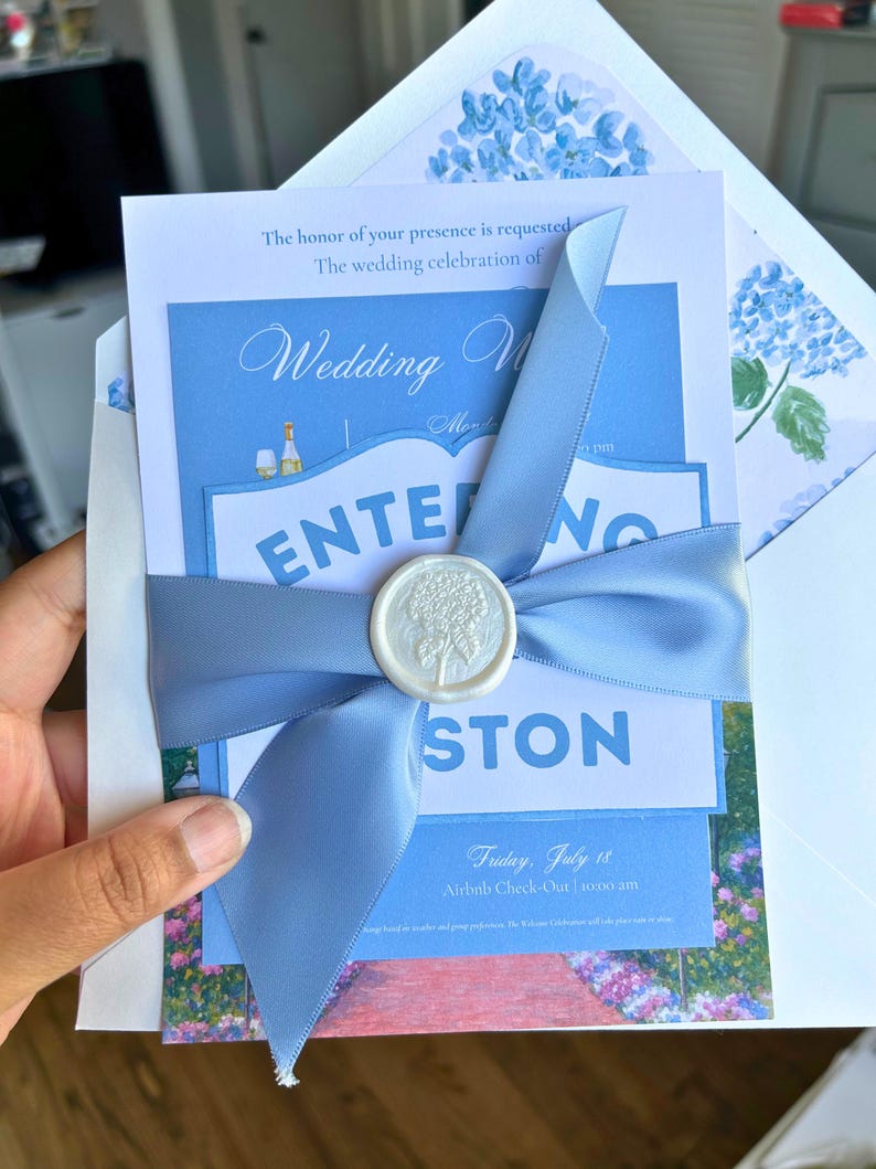 Entering Boston Wedding Sign Template: Editable Canva Pro File (digital ...