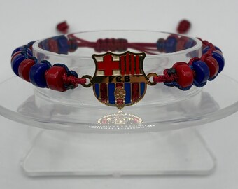 Barcelona Bracelet, El Barca: Handmade Woven Soccer Fan Jewelry - Etsy