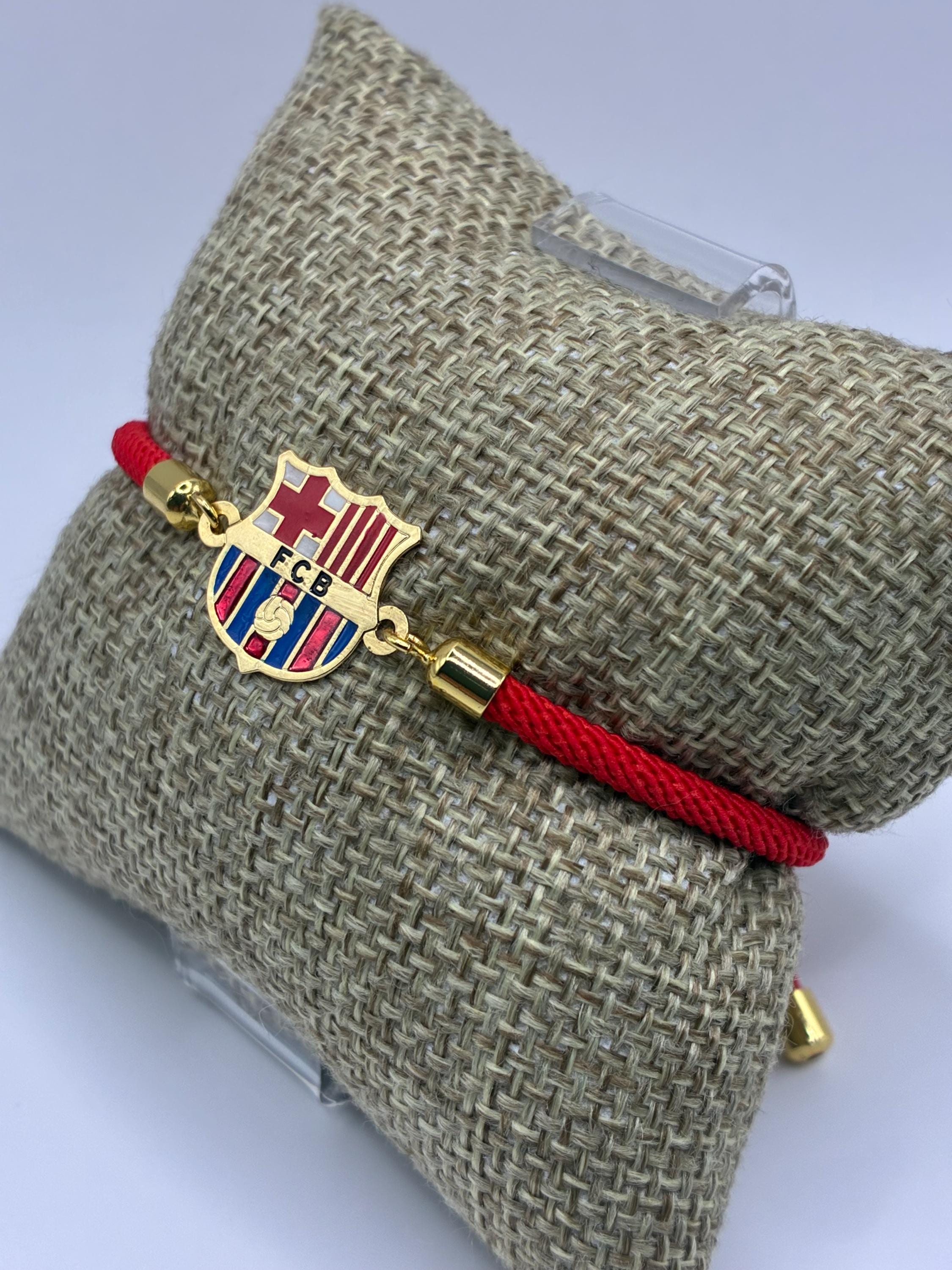 Barcelona Bracelet, El Barca: Handmade Woven Soccer Fan Jewelry - Etsy