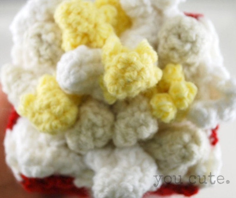 CROCHET PATTERN Amigurumi Bag of Popcorn | Etsy
