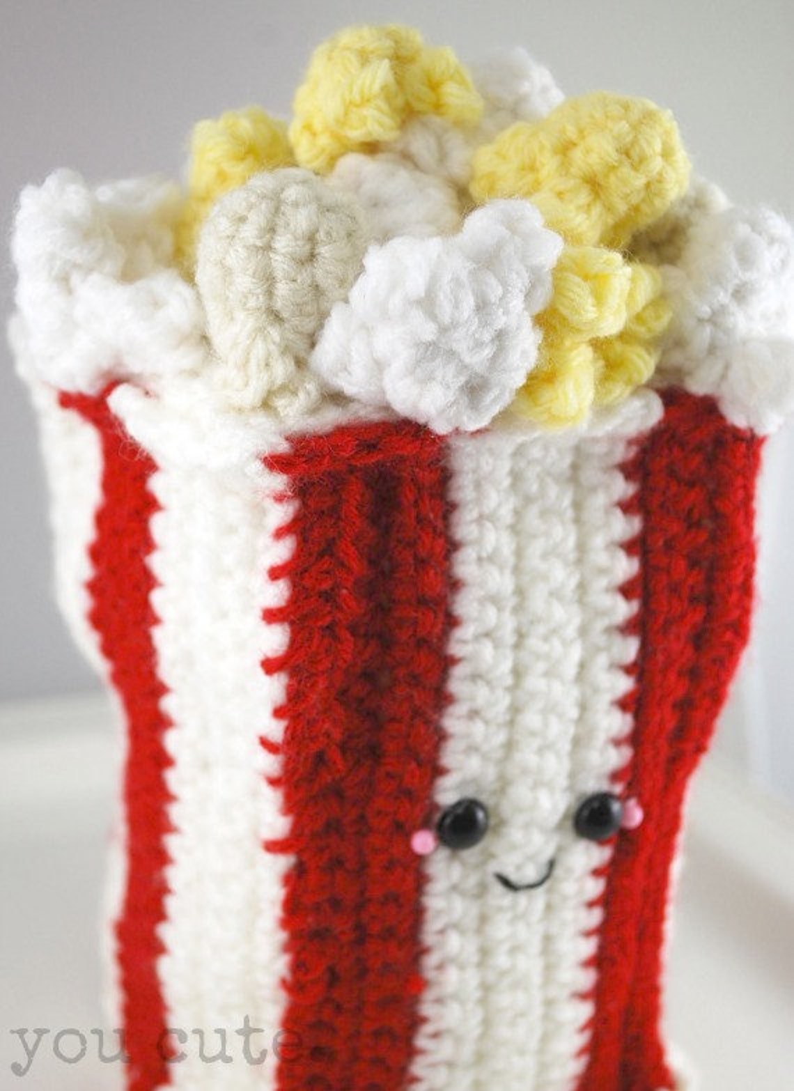 CROCHET PATTERN Amigurumi Bag of Popcorn | Etsy
