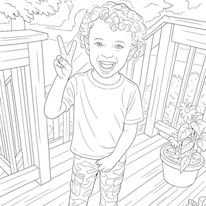 how to turn pictures into coloring book pages