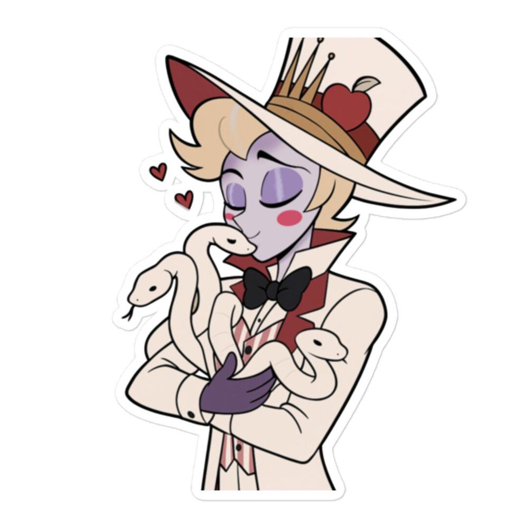 Lucifer Morningstar Hazbin Hotel Snake Charmer Sticker Loving Father ...