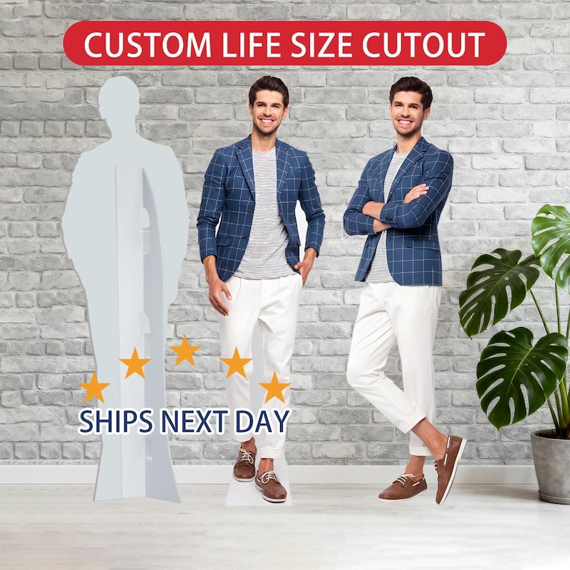 Personalized Life Size Cardboard Cutout - Etsy