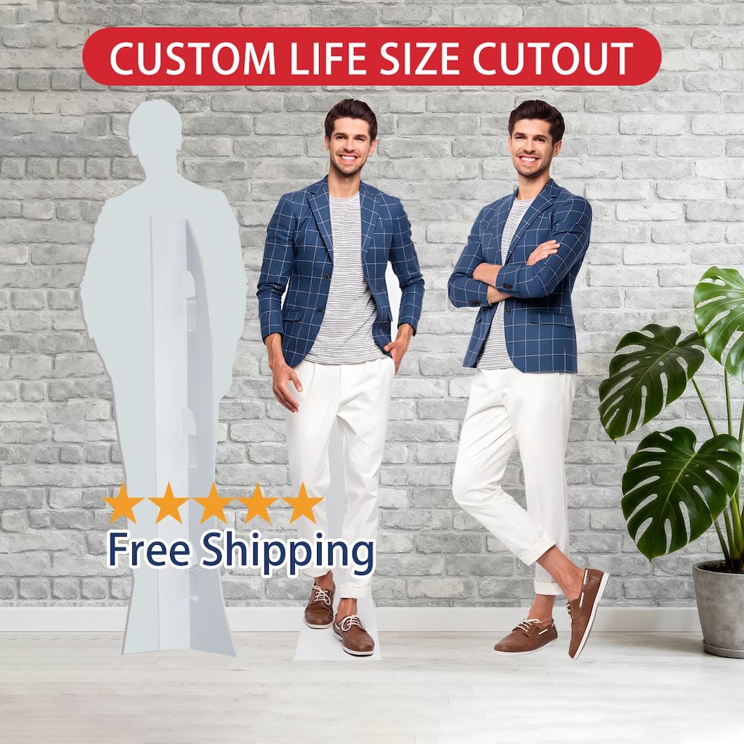 Custom Life Size Cardboard Cutout, 1-8FT Personalized Standee, Full ...
