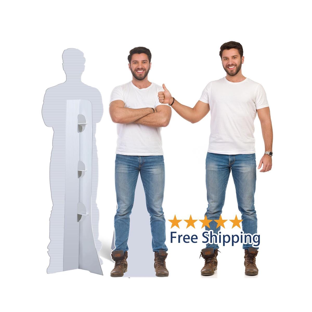 Custom Life Size Cardboard Cutout, 1-8FT Life Sized Standee ...