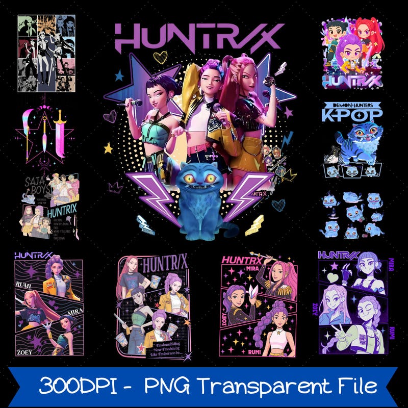 Kpop demon hunters poster, mira rumi joey saja boys huntrix - Etsy Schweiz
