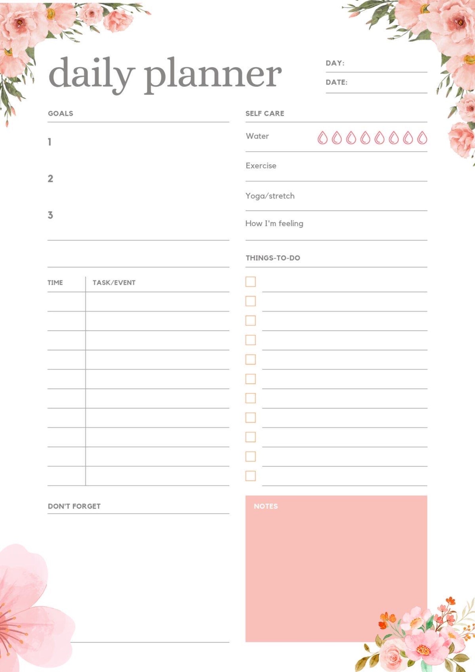 To Do List, Task Tracker, Productivity Tool, Daily to Do List Tracker ...