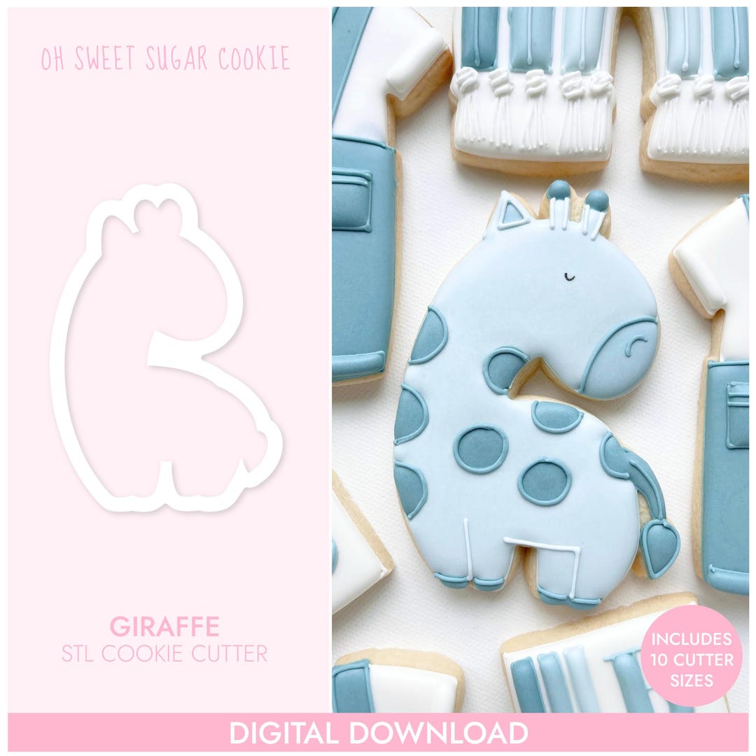 Giraffe STL Cookie Cutter File, 3D Printable, Instant Download - Etsy