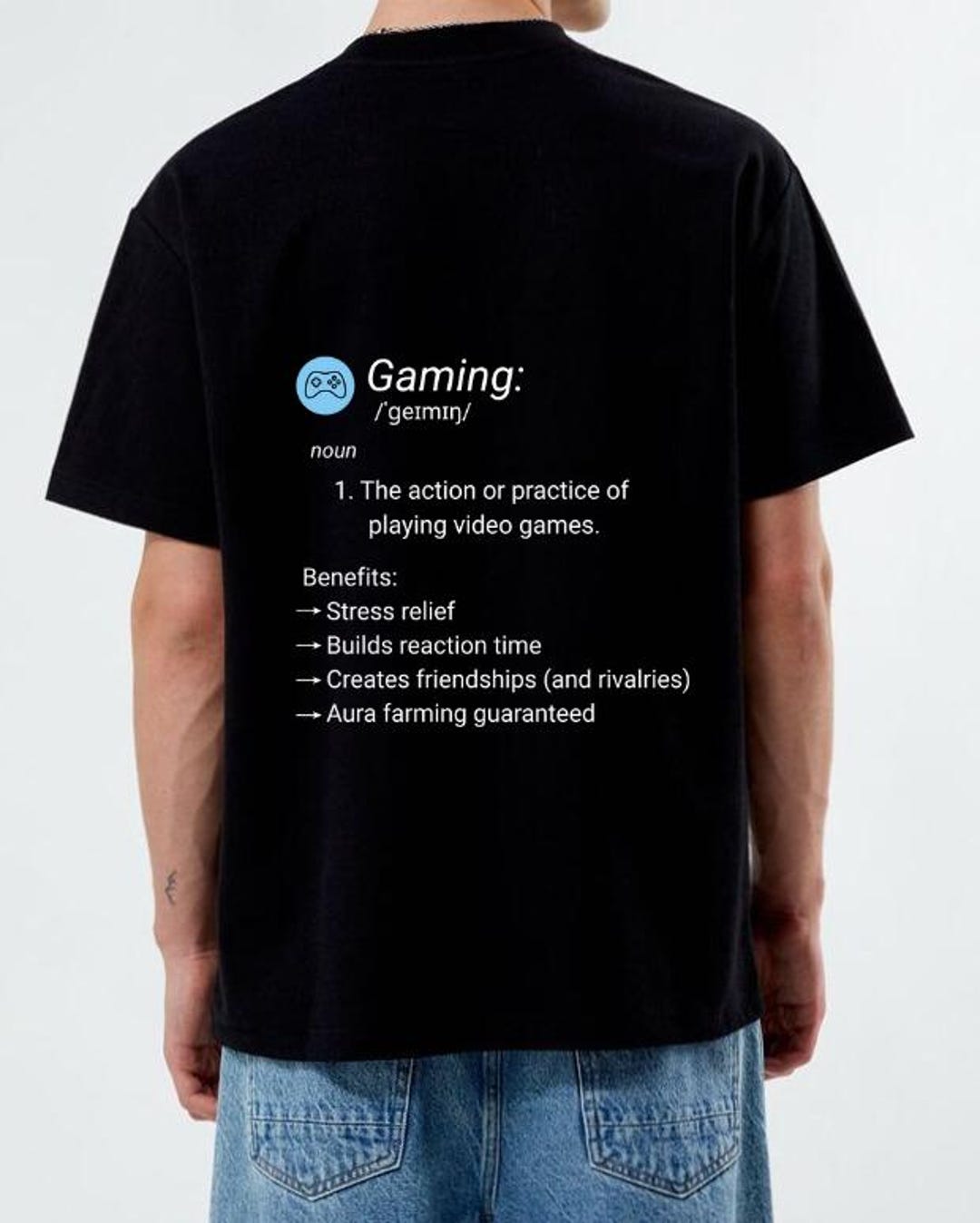 Gaming Definition T-shirt | Funny Gamer Tee | Softstyle Cotton Gift for ...