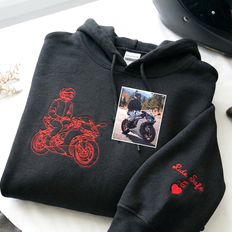 Custom Motorbike Hoodie - Etsy