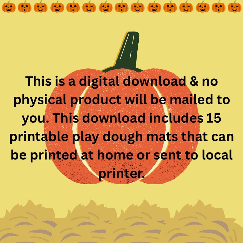 15 Simple Fall Play Dough Mats, Halloween Montessori, Homeschool ...
