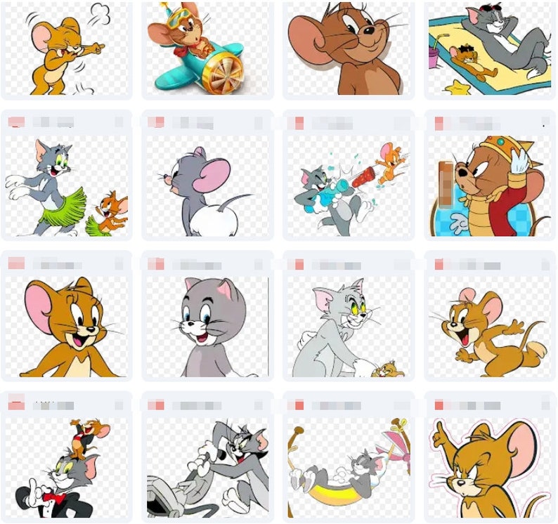 152 Cartoon Tom and Jerry, Creative Designs Pack, Vectors Pack, Self ...