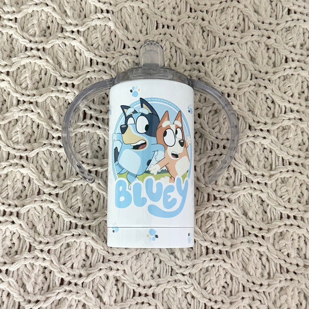 Blue Dog Heeler Orange Insulated 12 Oz Sippy Cup With Handles. Birthday ...