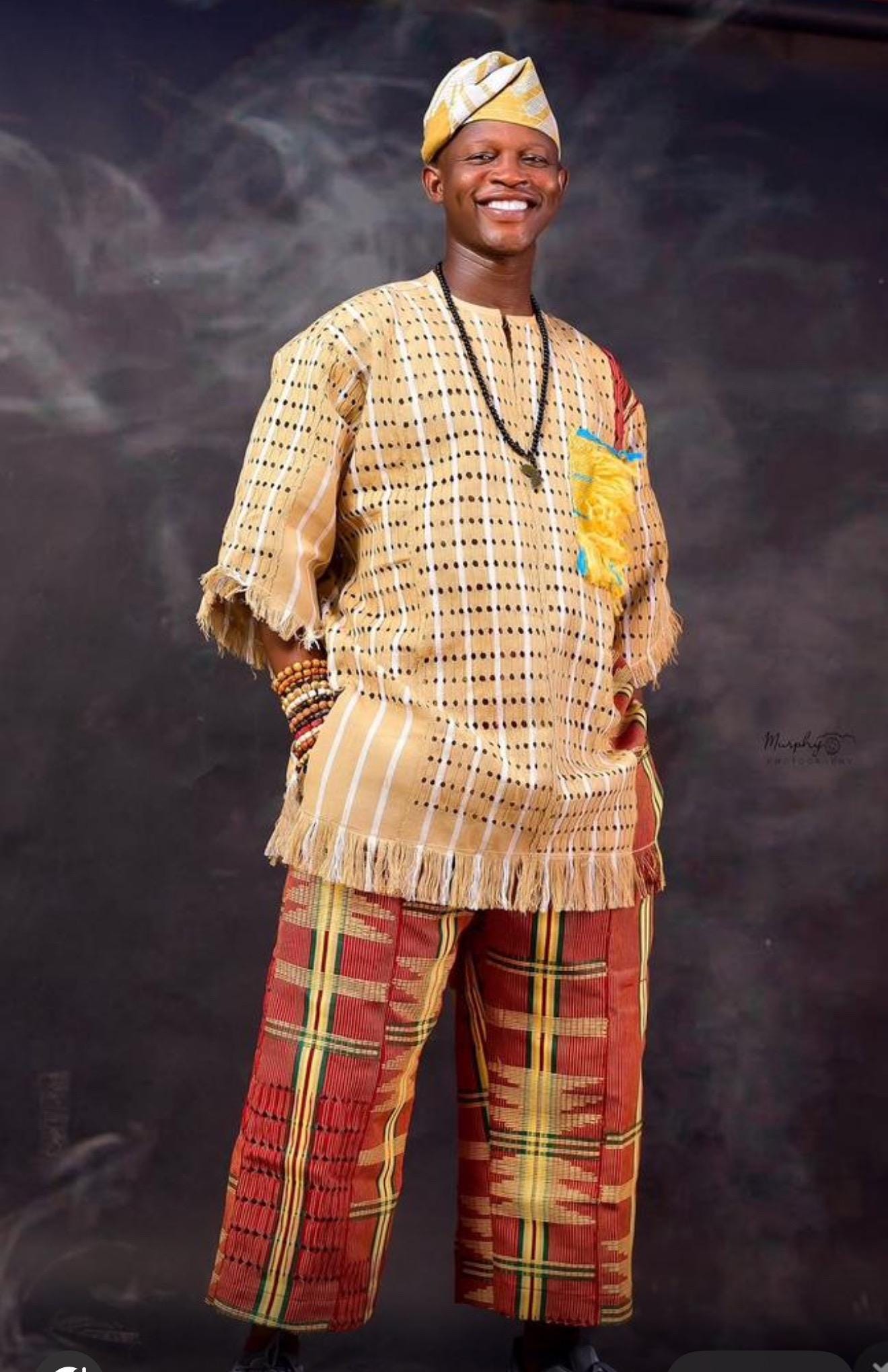 Men’s Traditional Aso-oke Dashiki Set – Handmade Yoruba Cultural Attire ...