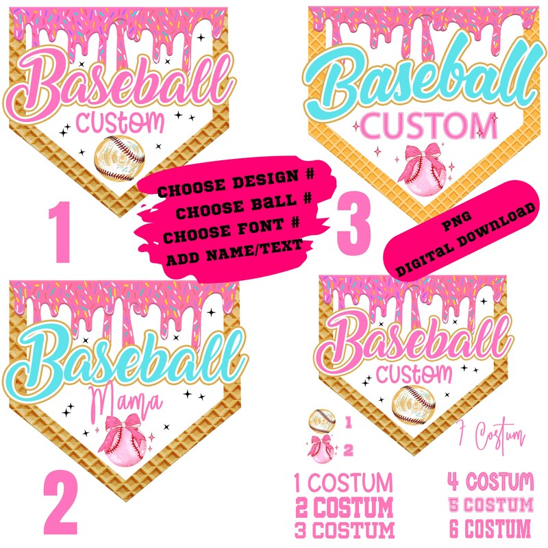 Ice Cream Baseball Cleats - Etsy