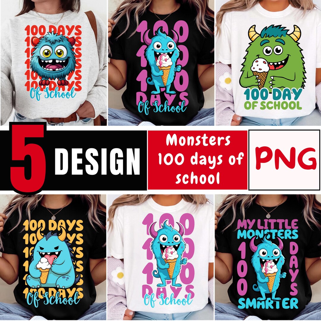100 Day of School Bundle Png, 100 Day of School Png, 100 Days of School ...