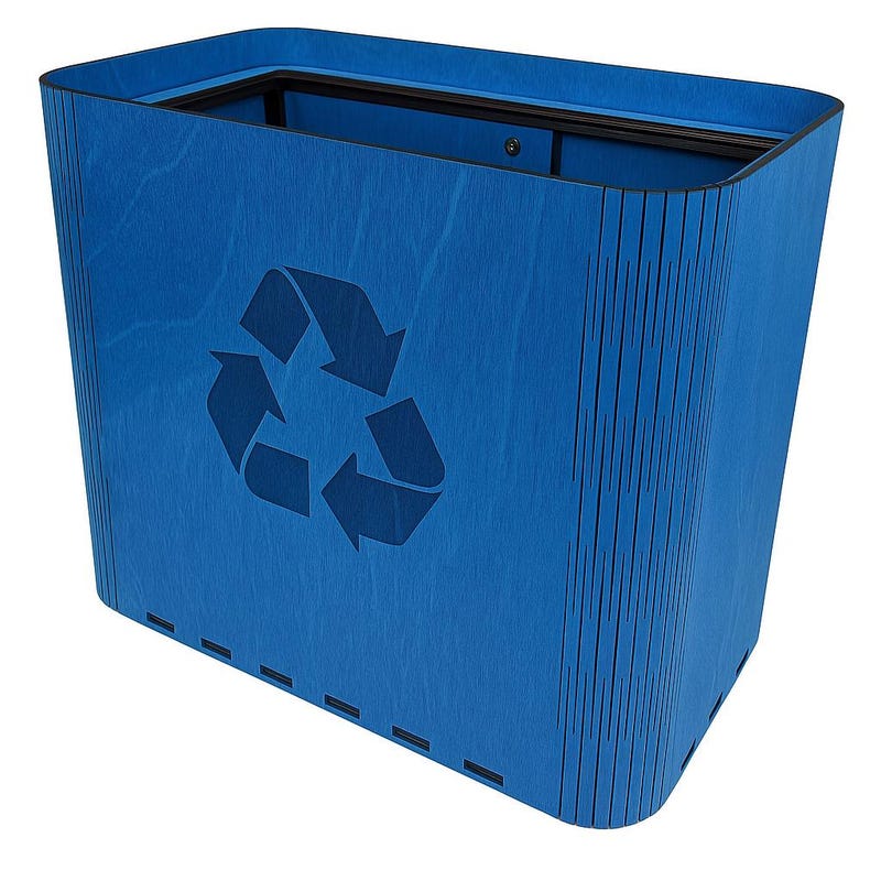 Blue Recycle Container - Etsy