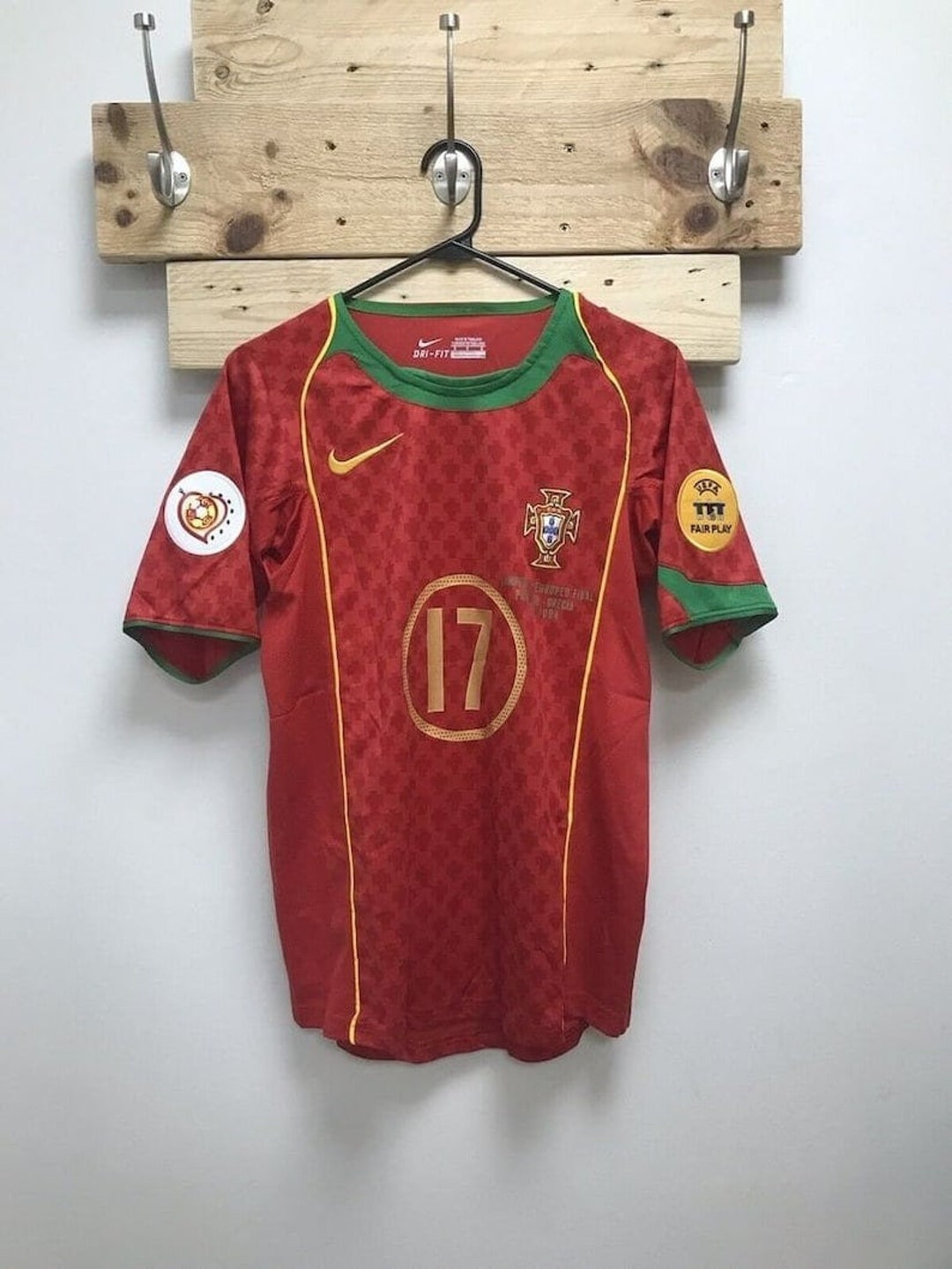 Portugal Euro 2004 Final Shirt C.ronaldo 17 Portugal Ronaldo Jersey - Etsy
