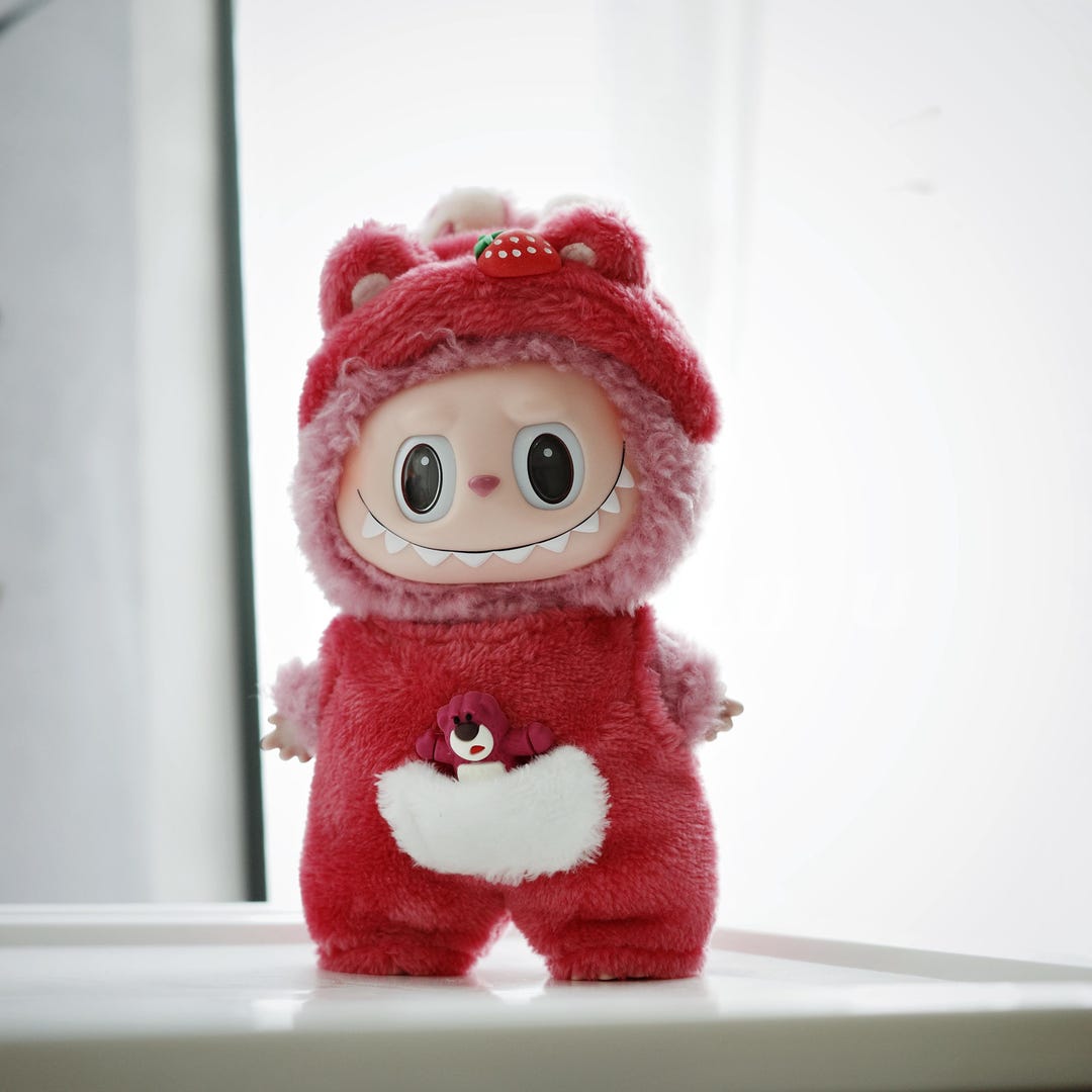 Handmade Labubu Strawberry Outfit • the Monster Big Into Energy ...