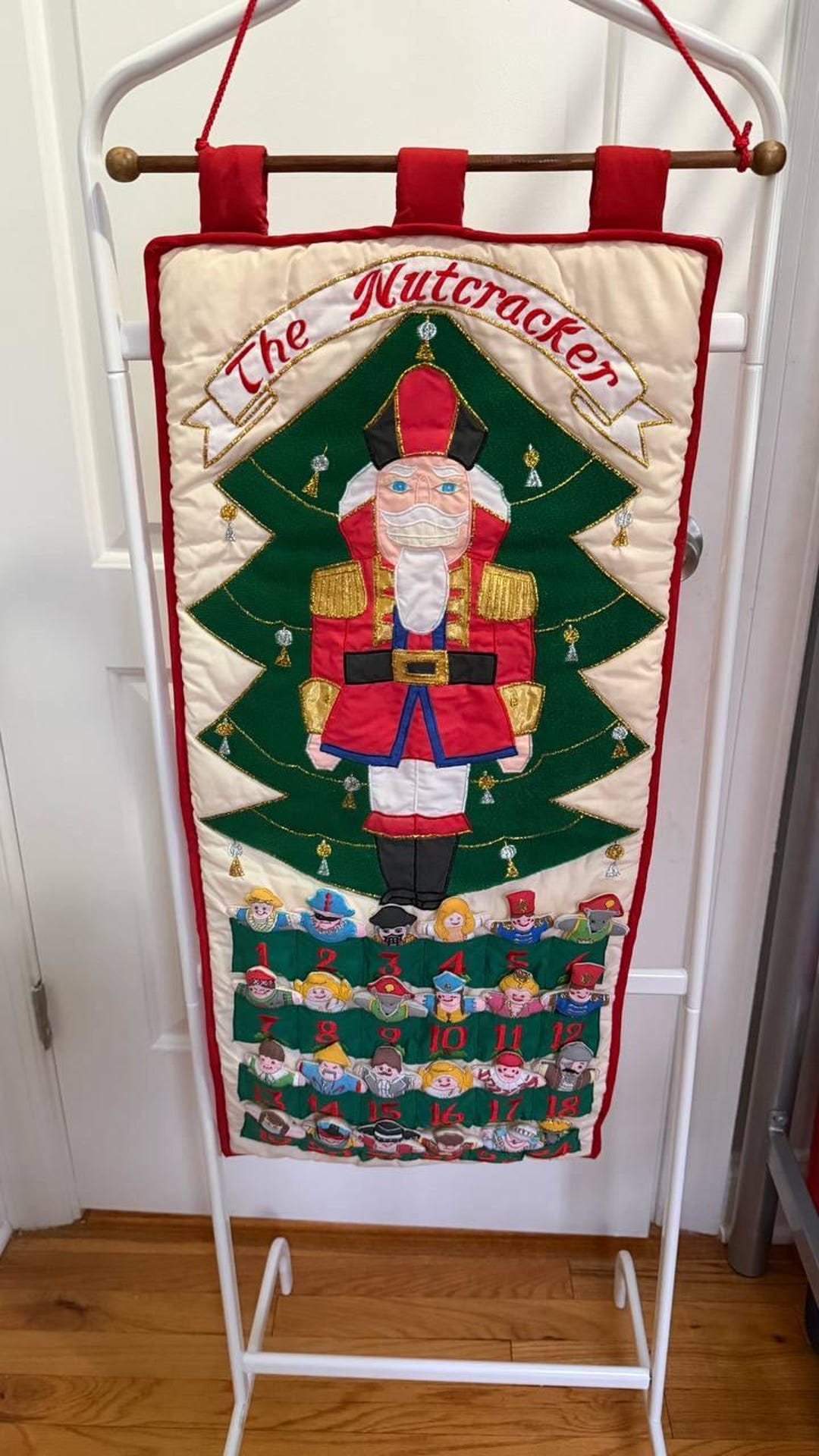 Vintage Nutcracker Pockets of Learning Advent Calendar Fabric - Etsy