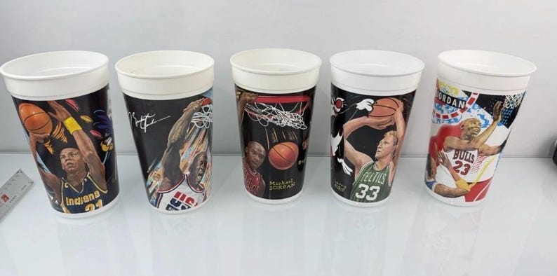 Vintage Lot of 15 1994-95 Mcdonald’s NBA 32oz Plastic Loony Tunes Cups ...