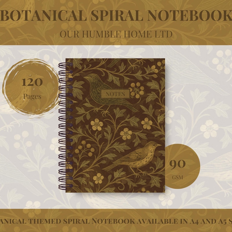 Spiral Journal Bird - Etsy UK