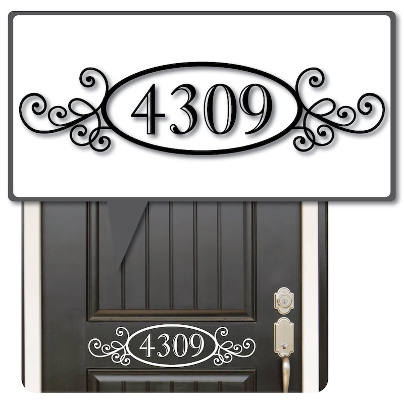 Vinyl House Numbers - Etsy