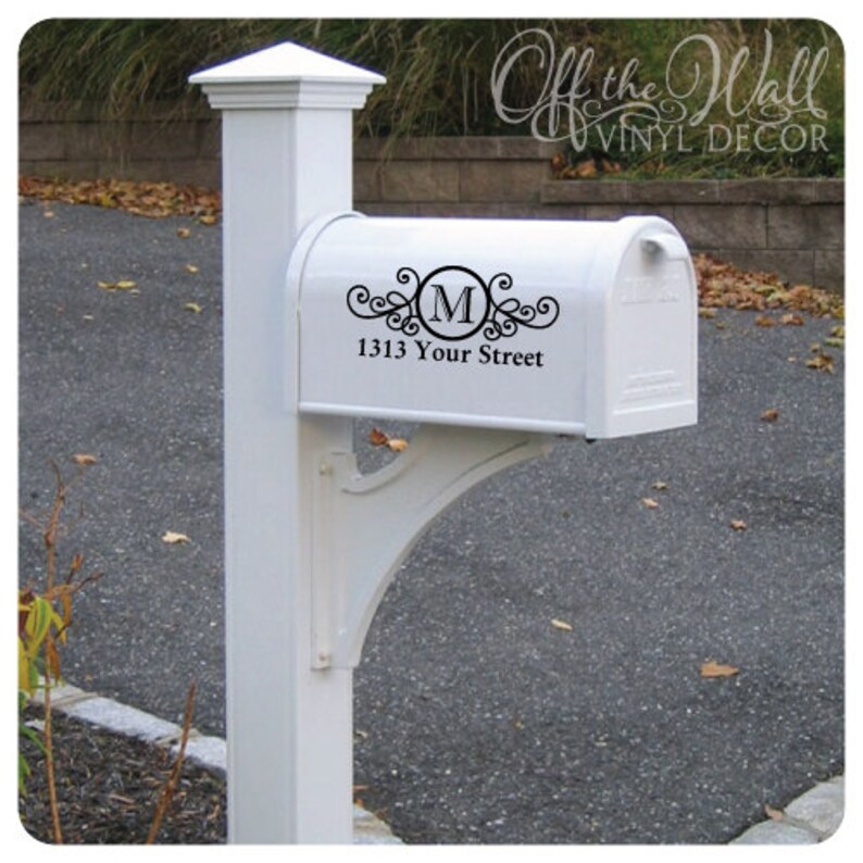 Vinyl Mailbox Lettering Decoration Decal Sticker X2 For Each | Etsy