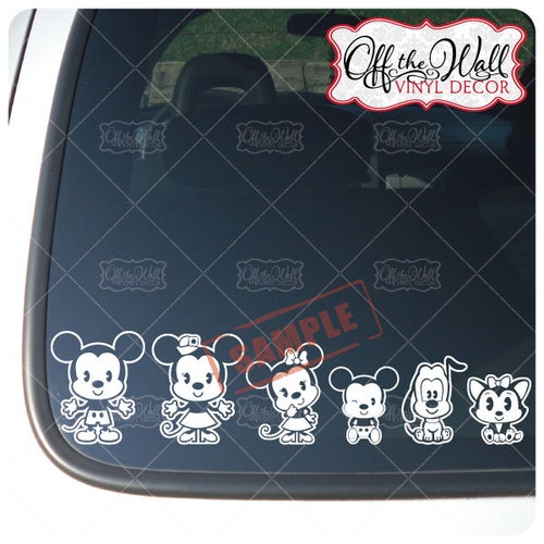Mouse Family Car Decal | Etsy