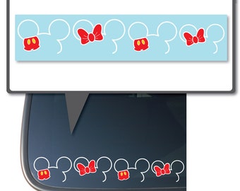 Mouse Peeking Family Vinyl Car Decal Sticker PK1 - Etsy