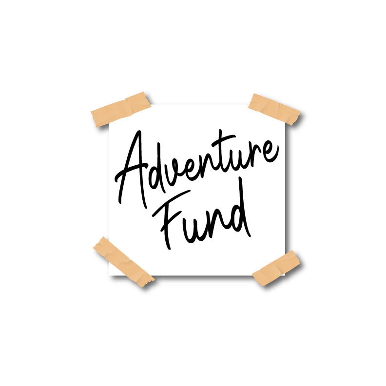UP Inspired ADVENTURE FUND Label Sign Printed Waterproof - Etsy