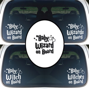 Baby on Board customize-able Wizarding Font Sign Vinyl Decal Sticker - Etsy