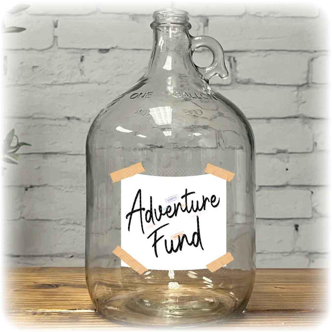 UP Inspired ADVENTURE FUND | Label Sign | Printed Waterproof Die-cut ...