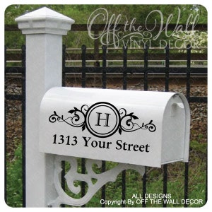 Includes 2 Vinyl Mailbox Lettering Decoration Decal Sticker X2 for Each ...