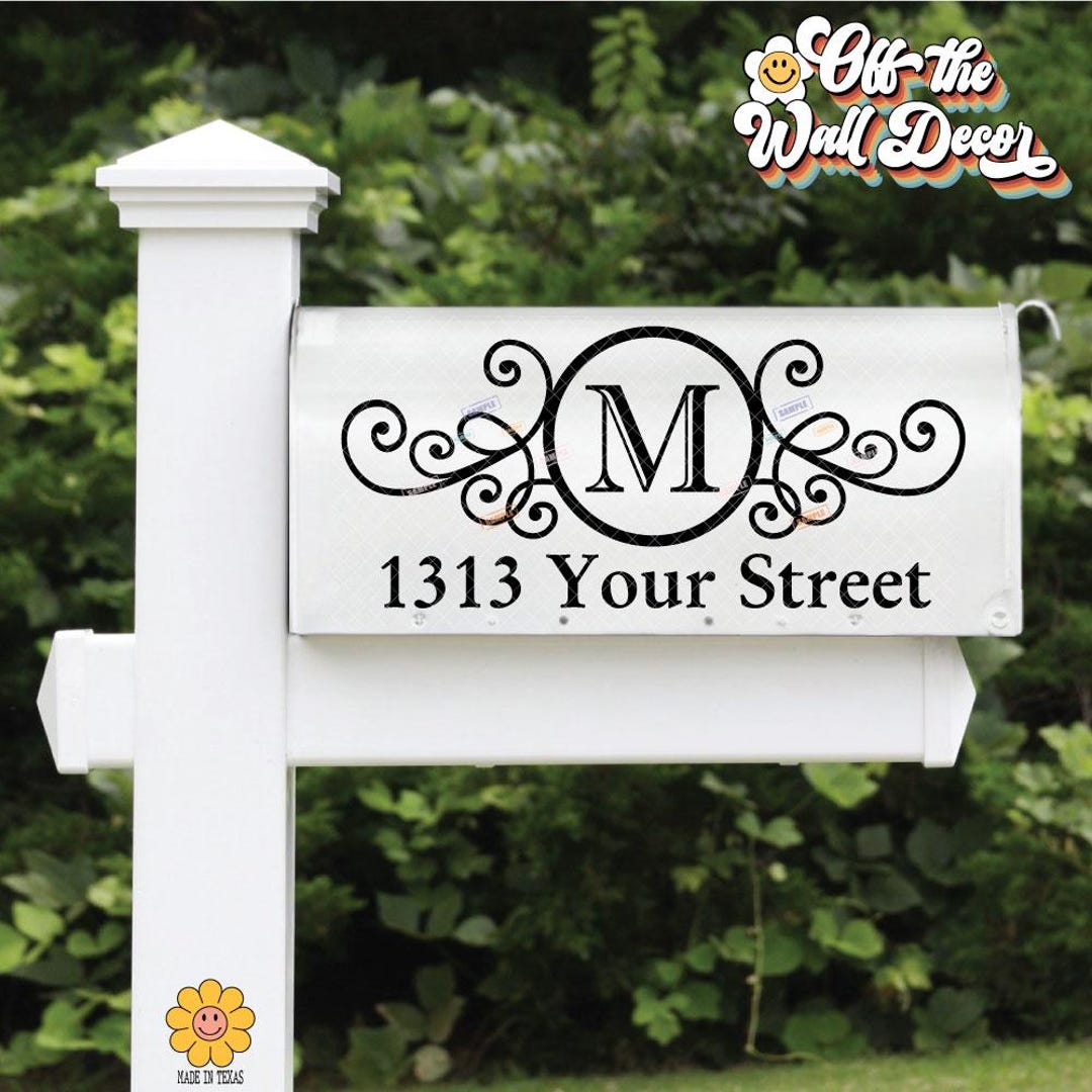 Vinyl Mailbox Lettering Decoration Decal Sticker D22 - Etsy