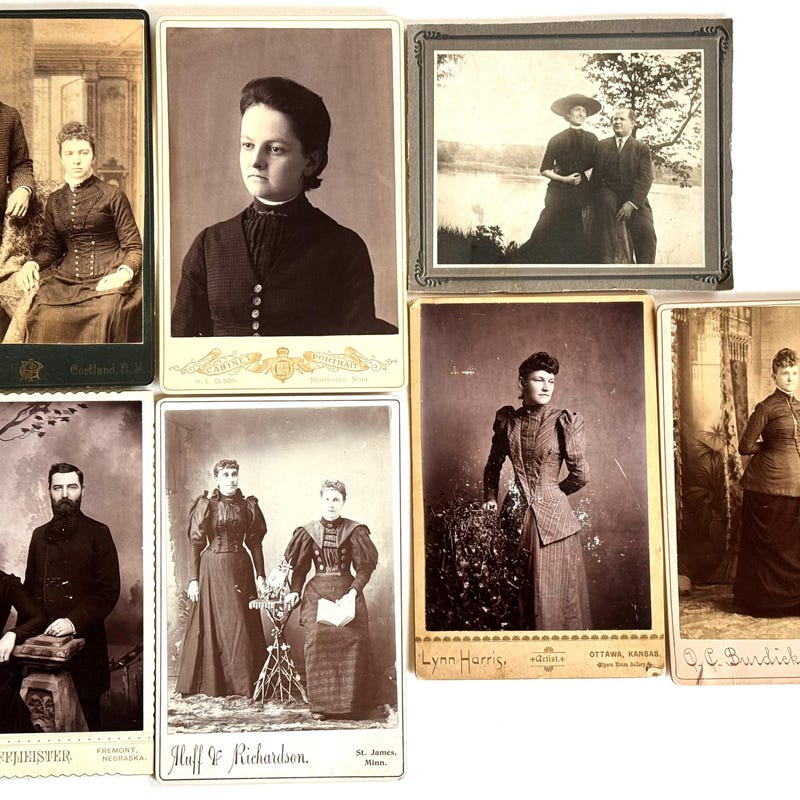 Cabinet Card Photo - Etsy
